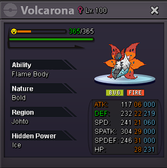 Volcarona Bold hp Ice Auction - Selling Pokémon - Silver - Pokemon ...